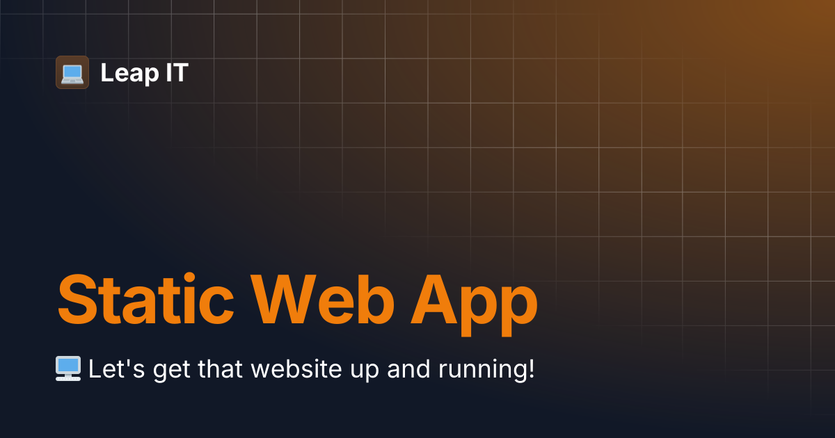 Static Web App | Leap IT